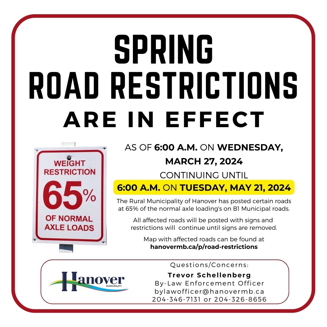 Hanover Municipality - Road Restrictions